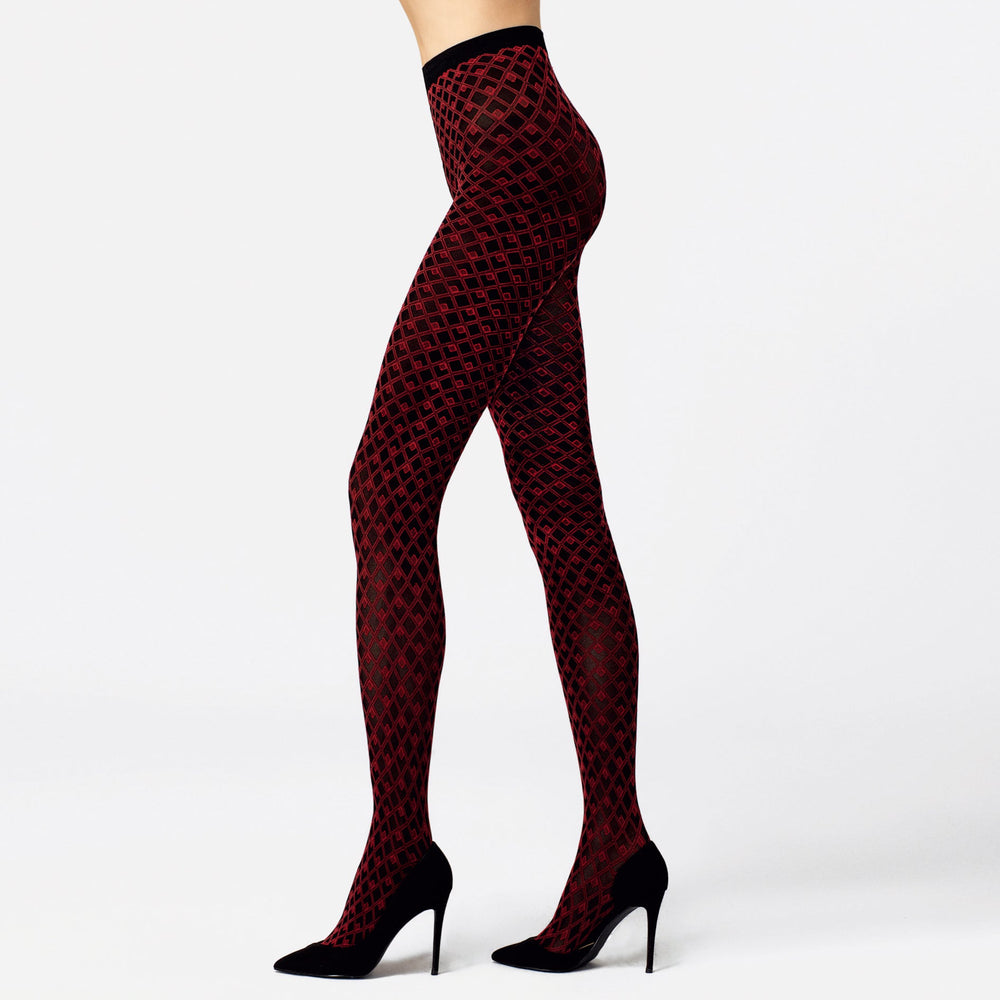 ダイヤパターンタイツ/COLLANT DONY/Pierre Mantouxオンラインショップ